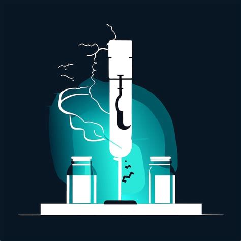 Illustration Vectorielle De Lénergie Chimique à Plat Vecteur Premium