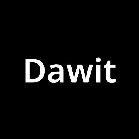 Dawit 読み方と発音