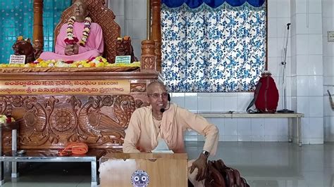 05 03 25 H H Sukdeva Swami Srimad Bhagvat 11 12 19 Telugu Iskcon Nellore Youtube