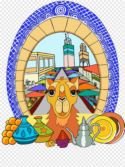 Ocaml Cartoon Moroccan Design Window Cartoon Material Png Pngwing