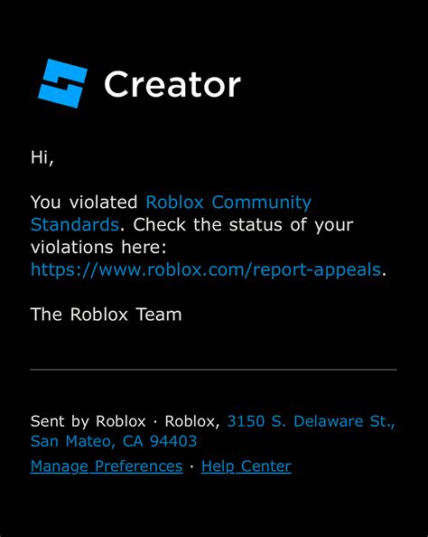 I Violated Roblox Community Standards But I Dont Know What I Did