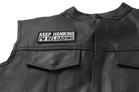 keep honking i m reloading patch biker sayings by ivamis patches