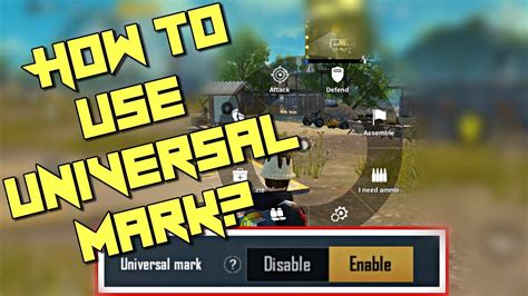 How To Use And Enable Open Universal Mark In Pubg Mobile New Secret