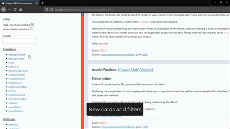 Demonstration Of The New Phaser 3 Docs System Youtube