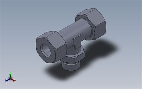 Gbt3741卡套式管接头solidworks 2010模型图纸下载 懒石网