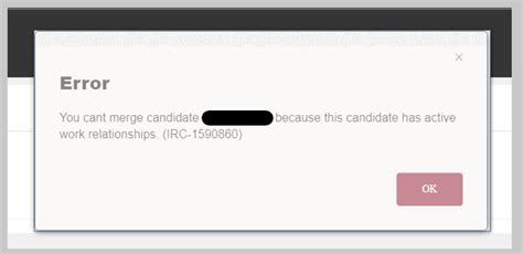Is There A Workaround For A Merge Error When A Candidate Doesn T Have