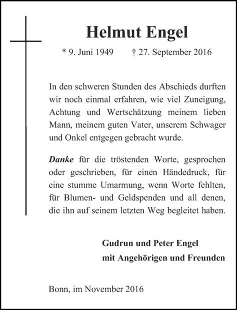 Traueranzeigen Von Helmut Engel Rz Trauerde