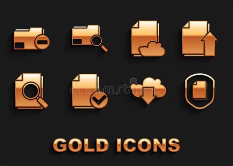 set document and check mark upload file document protection concept