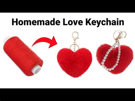How To Make Keychain With Sewing Thread Homemade Keychain DIY Gift Keychain BtsKeychain