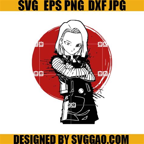 Android 18 Dragon Ball Svg Japan Anime Svg Dragon Ball Svg