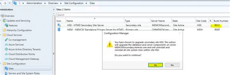 latest sccm secondary server upgrade guide configmgr configuration