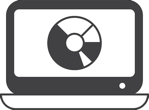 Premium Vector Laptop And Synchronization Illustration In Minimal Style