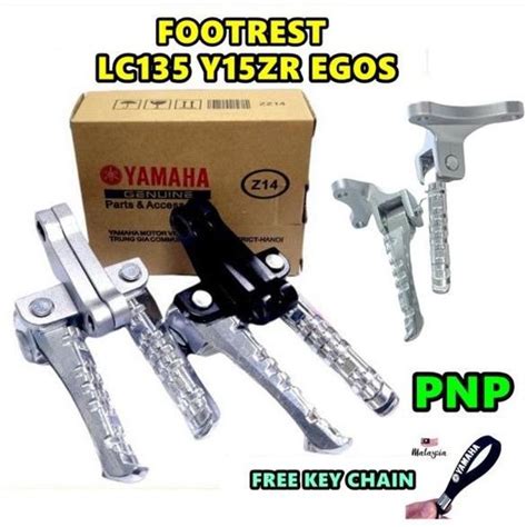 Yamaha Y15zr Y16 Lc135 Ego Rear Footrest Footstep Full Set Alloy Pedal