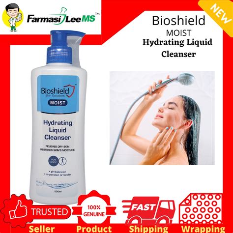 Bioshield Moist Hydrating Liquid Cleanser 250ml Exp 032024 Shopee