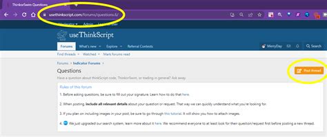 Welcome Message Usethinkscript Community