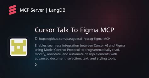 Cursor Talk To Figma Mcp Langdb