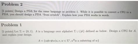 solved problem 2 [5 points design a pda for the same