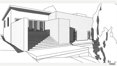 Rectangle House Revit 3d Model Cgtrader