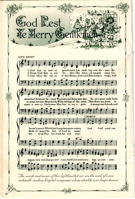 Printable Christmas Carols Sheet Music