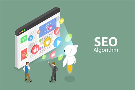 3d 아이소메트릭 플랫 벡터 Seo 알고리즘의 개념적 일러스트 레이 션 0명에 대한 스톡 벡터 아트 및 기타 이미지 0명 3차원 형태 개념 Istock