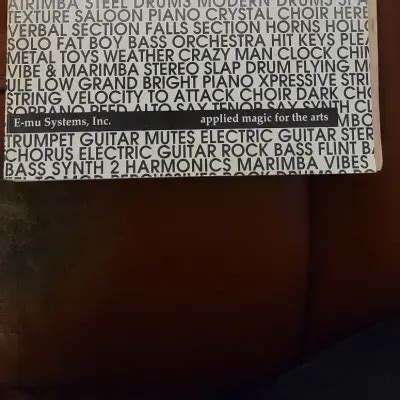 E MU Systems Proteus Operation Manual With Proteus Addendum Reverb