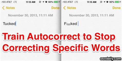 Train Ios Autocorrect To Stop Correcting Specific Words