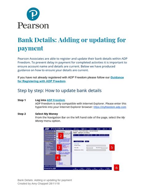 04 How To Update Your Bank Details V1 0 Pdf