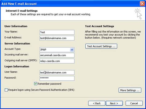 Outlook Smtp Settings Smtp Server Configuration Smtp Server Setting