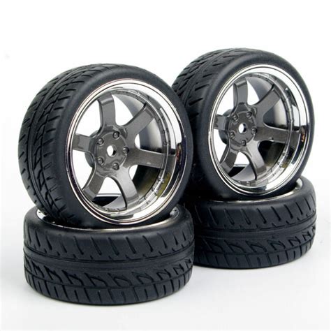 Tamiya Plated Dish Wheels 26mm Width Offset 2 Matte Silver RC Car