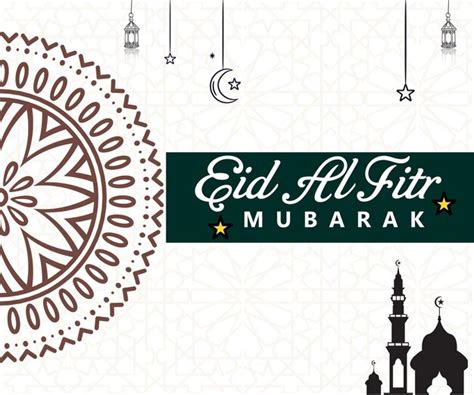 Premium Vector Islamic Eid Festival Greeting Card Design