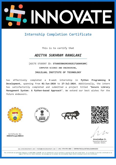 Completed An 8 Week Python Internship With Innovate Aditya Ranglani Posted On The Topic Linkedin