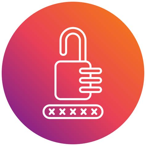 Password Generic Gradient Fill Icon