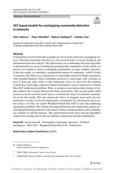 Sat Based Models For Overlapping Community Detection In Networks
