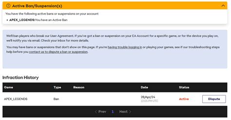 Got Banned Randomly R Apexlegends