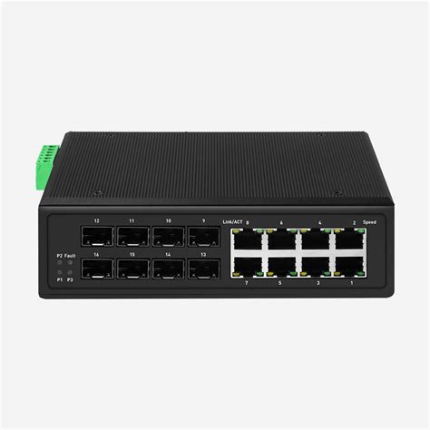 8 Rj45 8 Sfp 16 Port Layer 2 Switch Stp Rstp Full Gigabit Switch