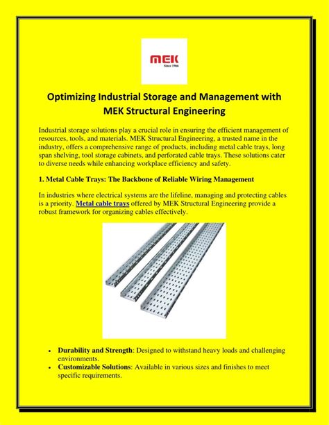 PPT - Optimizing Industrial Storage and Management with MEK Structural Engineering PowerPoint ...