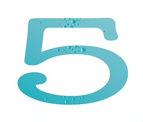 Water Number 5 Backdrop Numbers Sea Vector Backdrop Numbers Sea Png