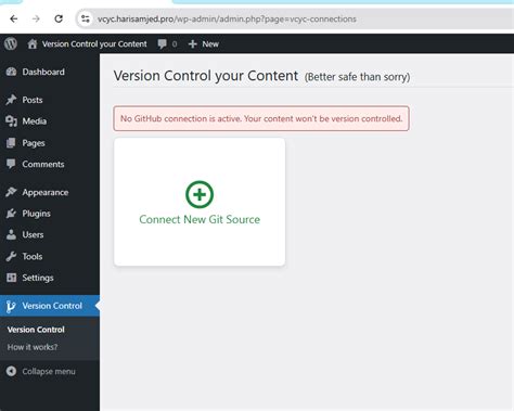 Version Control Your Content Wordpress Plugin