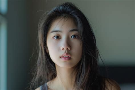 Pretty Asian Girl Posing For Photo Shoot Premium Ai Generated Image