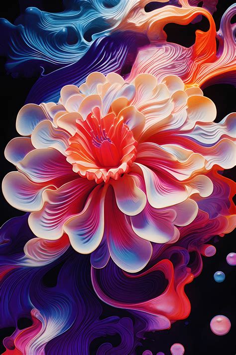 Flora Abstract Floral Backgrounds Behance
