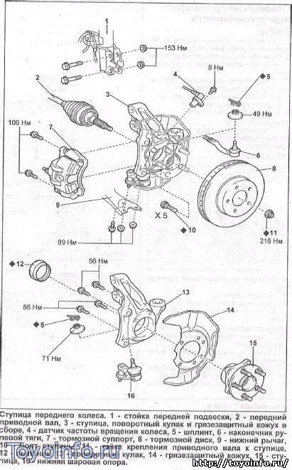 Ступица переднего колеса Toyota Prius