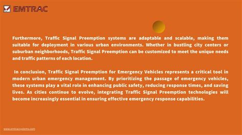 Ppt Enhancing Emergency Response The Role Of Traffic Signal