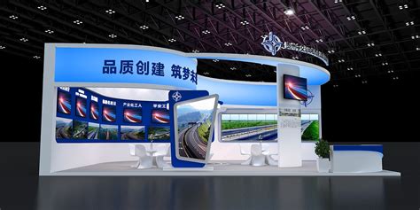 展览展会展台展位展示展馆展厅工装室内3d效果图设计刘泽儒 站酷zcool