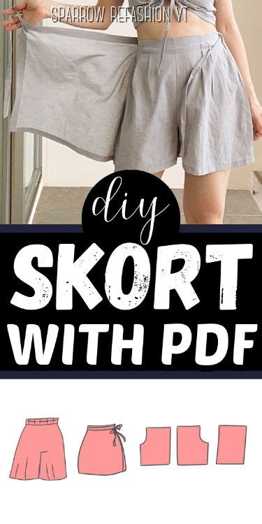 Sewing Easy Skort With Free Shorts Pdf Pattern Sewing Projects