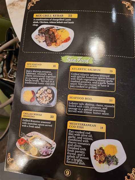 Menu At Marida Mediterranean Restaurant Newburgh