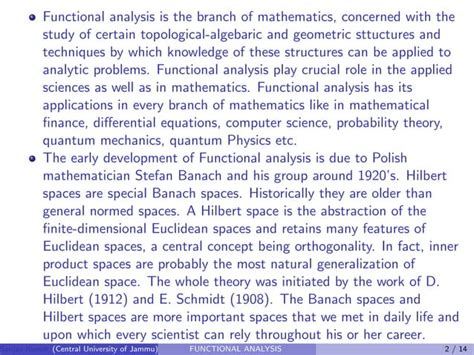 Some Fundamental Theorems In Banach Spaces And Hilbert Spaces Pdf