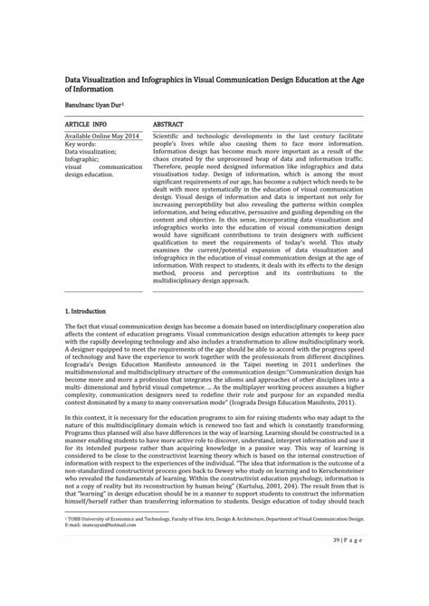 Pdf Data Visualization And Infographics In Visual Dokumen Tips