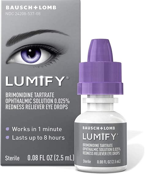 Lumify Redness Reliever Eye Drops 008 Fl Oz Sterile 2 Pack