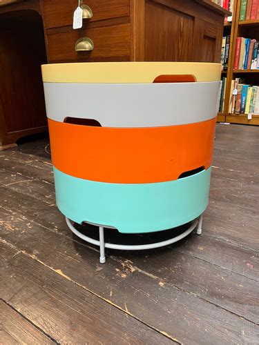 Vintage Ikea Retro Range Multi Coloured Stacking Storage Table 3 Strichen Antiques