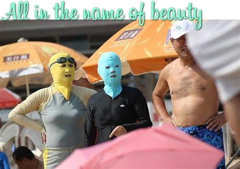 Hot New Trend Its The Time Of The Facekini Burn That Bikini And Toss That Tankini My Women Stuff